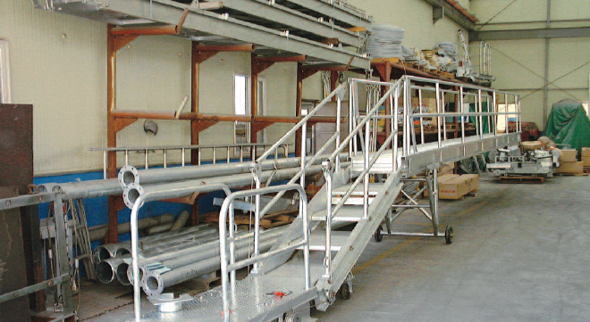 Accommodation Ladder: For this product we represent JUNG-A MARINE